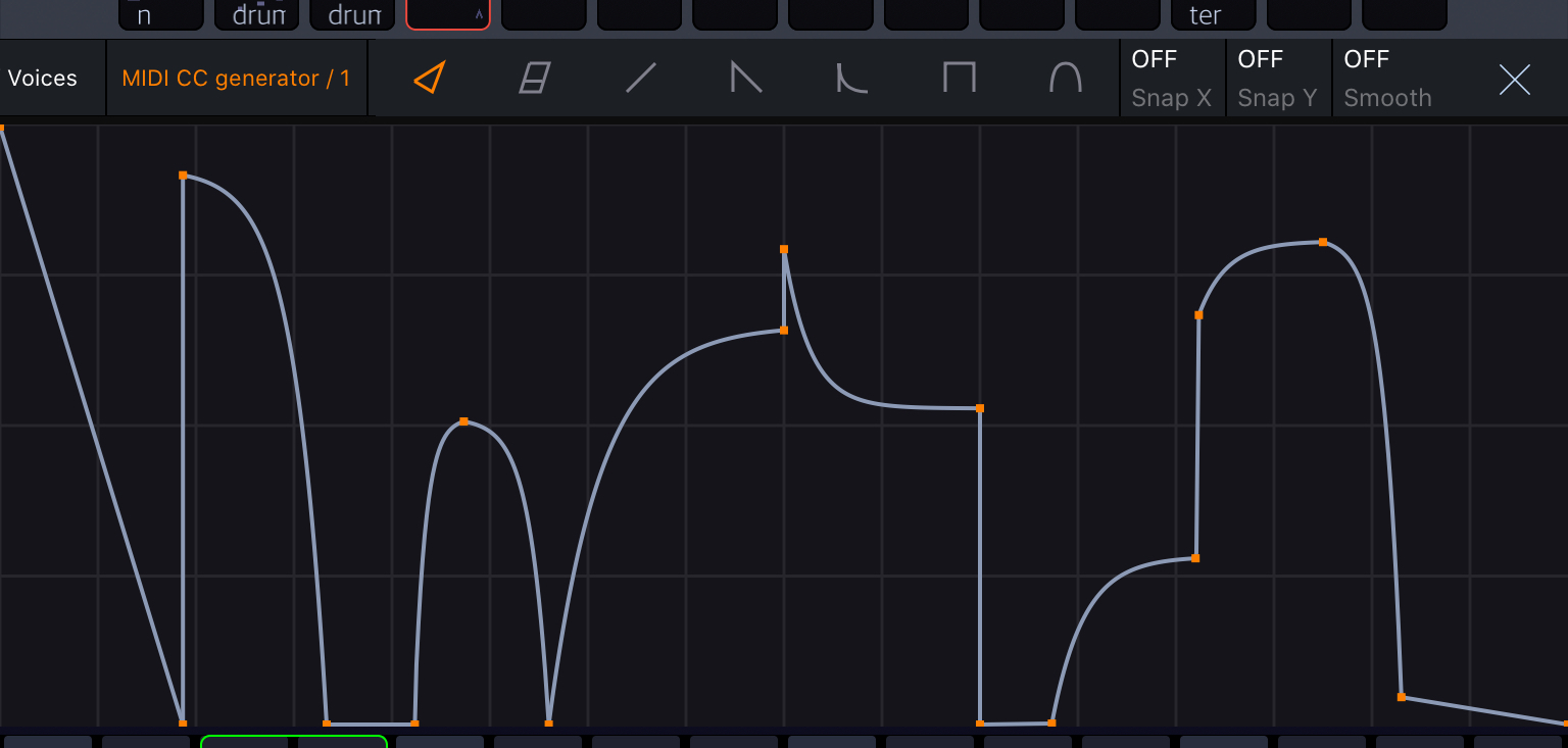 iOS sequencer where you shape each MIDI CC for each step — Loopy Pro Forum