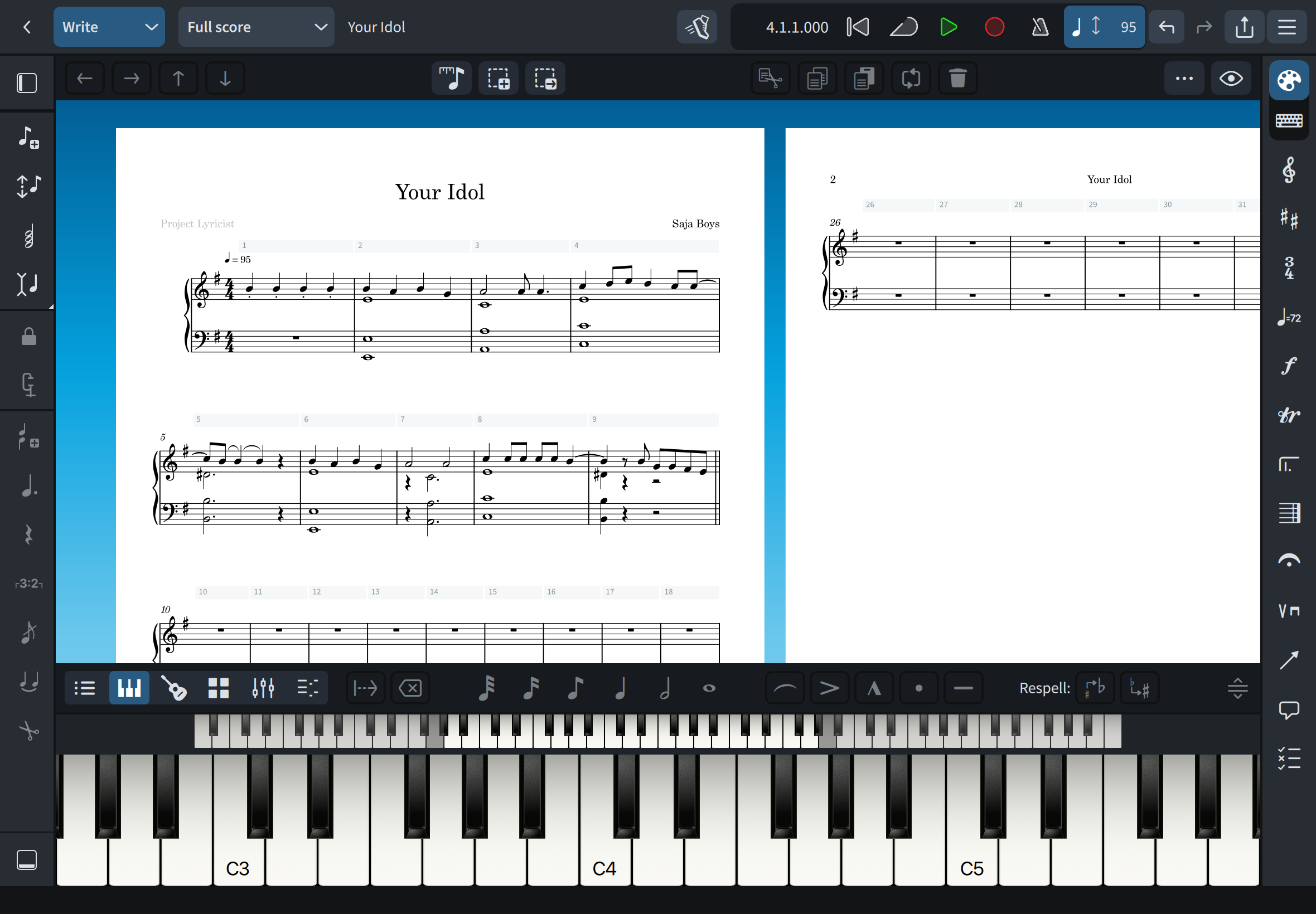 Best App for Notating a Piano Score in 2025? (Ended up with Notion.) — Loopy Pro Forum